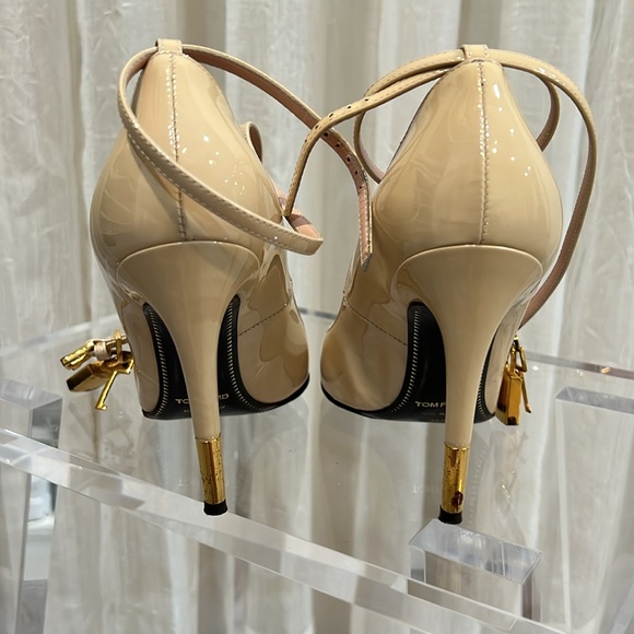 Tom Ford | Shoes | Tom Ford Patent Nude Locket Heels | Poshmark